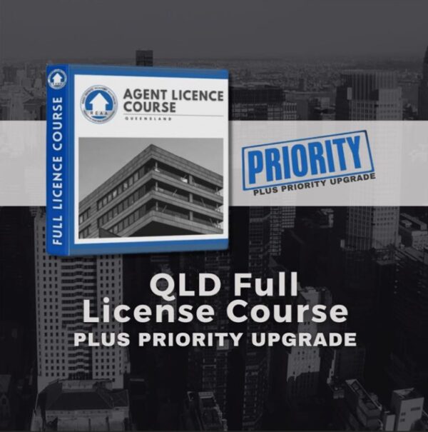 QLD Full Real Estate Agent License Course (Priority)